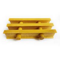 China Anti-slip Fiberglass Pultrusion Grating 25mm to 65mm Height for Industrial Platforms for sale
