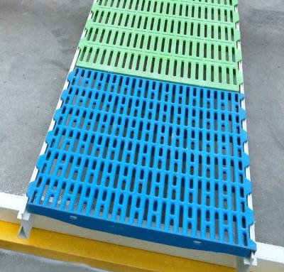 China 65x15mm Mesh Plastic Slatted Floor for Pig Farrowing Crate 600x600mm 1000x500mm for sale