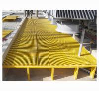 China Pultruded FRP Grating 38mm High 50% Open Area for Industrial Walkway and Platform for sale