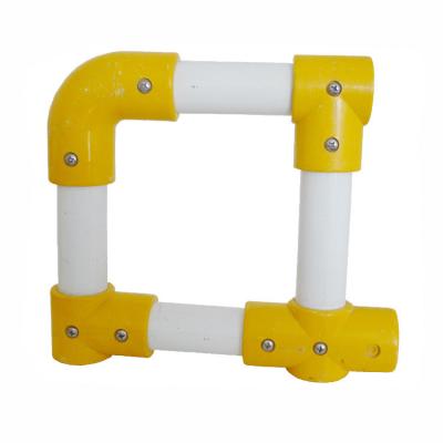 China FRP Composite Fence Fiberglass Round Tube Handrail 38mm Corrosion Resistant Easy Installation for sale