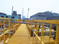 China Fiberglass Reinforced Plastic Grating 38mm Slip Proof Outdoor Flooring for Industrial Platforms for sale
