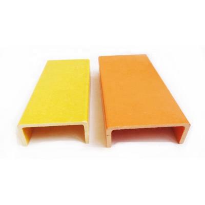 China High Strength FRP U Channel Ladder Profile 50x32x5mm Custom Colors Insulation for sale