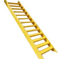 China High Strength FRP U Channel Ladder Profile 50x32x5mm Custom Colors Insulation for sale