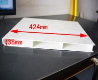 China Corrosion Resistant FRP Hollow Board 424x38mm for Cooling Tower Barrier Wall 1m to 11.6m Length for sale