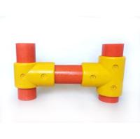 China 50mm FRP Handrail Fence System GRP Cross Tee Fittings Clamp Accessories for Industrial Use for sale