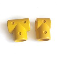 China 50mm FRP Handrail Fence System GRP Cross Tee Fittings Clamp Accessories for Industrial Use for sale