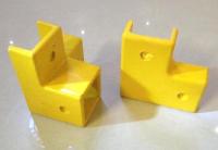 China 50mm FRP Handrail Fence System GRP Cross Tee Fittings Clamp Accessories for Industrial Use for sale