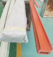 China FRP Channel Profile 70mm 80mm Fiberglass Composite Insulated Ladder Beam Pultruded for sale