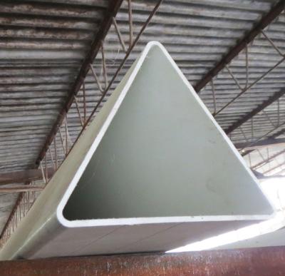 China FRP Triangular Poles Fiberglass Column GFRP Post with Smooth Processing Service Cutting for sale