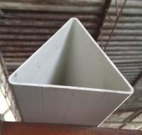 China FRP Triangular Poles Fiberglass Column GFRP Post with Smooth Processing Service Cutting for sale