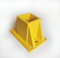 China 50mm FRP 3 Way 4 Way Fittings Connector for Square Round Fiberglass Handrail Fence Accessories for sale