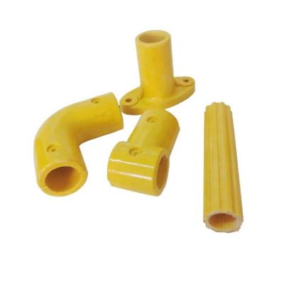 China FRP Fiberglass Composite Handrail 36mm Diameter Round Tube for Stair Railings Industrial Use for sale