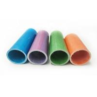 China Customized Colors 50mm Round Fiberglass Hollow Tubes for Fence Structure for sale