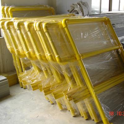 China FRP Round Guardrail Handrail Fiberglass 1.5m Height Corrosion Resistant Industrial Safety Rail for sale
