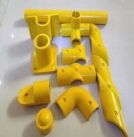 China FRP Round Guardrail Handrail Fiberglass 1.5m Height Corrosion Resistant Industrial Safety Rail for sale