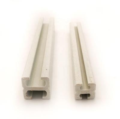 China High Strength GRP Profiles for Wastewater Treatment UV Protection Slide Rail 30x30mm for sale