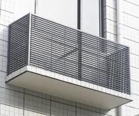 China Anti-Aging FRP Fiberglass Composite Balcony GRP Grating Fence 38mm 50mm High for Industrial Use for sale