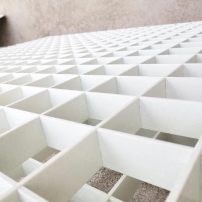 China Light Weight Glass Fiber Plastic Grating FRP Ceiling Panel with Pultruded Technique for sale