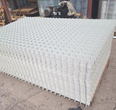 China Lightweight FRP Composite Grille 80mm Mesh for Fence Ceiling Barrier Wall Customizable for sale