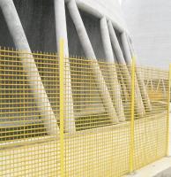 China FRP Fence for Cooling Tower Fiberglass Reinforced Plastic Handrail UV Protection 11.6m Length for sale