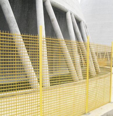 China FRP Fence for Cooling Tower Fiberglass Reinforced Plastic Handrail UV Protection 11.6m Length for sale