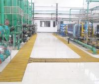 China Pultruded FRP Trench Drain Grating 38mm Height Corrosion Resistant Walkway for sale