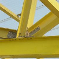 China FRP Roof Purlin Profile 110x50x4.5mm High Load Bearing Fiberglass Structural Beam for Industrial Support for sale