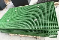 China High Strength Molded Fiberglass Grating 38x38mm Insulated GRP FRP Grating for Marine Industrial Platforms for sale