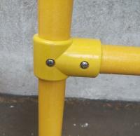 China FRP Handrail Fittings for Round Square Railings Fiberglass Railing Industrial Design 2 inch for sale
