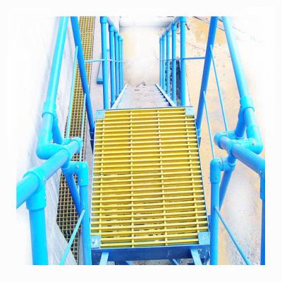China GRP FRP Staircase Handrail for Industrial Step Ladders Corrosion Resistant 2m for sale