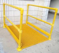 China Industrial FRP Handrails for Outdoor Steps Anti-aging Fiberglass Safety Railings 2m for sale