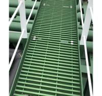 China Corrosion Resistant Pultruded Fiberglass Grating Cover Panel 38mm 50mm Anti-slip Surface for sale