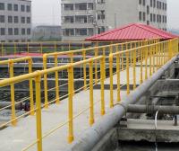 China FRP Decking Handrails Corrosion Resistant Fiberglass Handrail 2m Length for sale