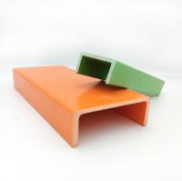 China Smooth Anti-Aging Fiberglass GFRP FRP U Channel Profile 42mm Deep 32mm Inner Width for 30mm Board Edge Protection for sale