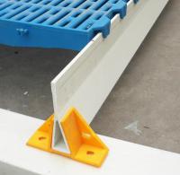 China High Strength FRP Pultrusion Triangle Support Beam Profile 40mm to 150mm Height for sale