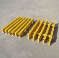 China FRP Pultruded Fiberglass Grating 40% 60% Open Area 25mm to 65mm Height for Industrial Walkways for sale