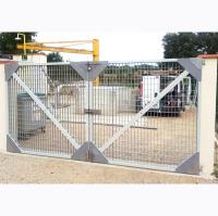 China FRP Insulated Barrier Gate with GRP Fiberglass Grating for Power Safety Up to 3m Width for sale