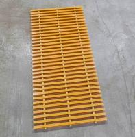 China Pultruded FRP Floor Drain Grate Cover 38mm High Corrosion Resistant Heavy Duty for sale