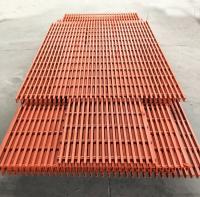China Pultruded FRP Dock Grating Walkway 40% Open Area 25mm to 65mm Height Custom Length for sale