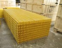 China Pultruded FRP Dock Grating Walkway 40% Open Area 25mm to 65mm Height Custom Length for sale