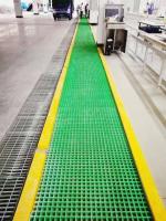 China FRP Molded Grating 40% 80% Open Area Anti-Slip Roof Solar Fiberglass Walkway for sale
