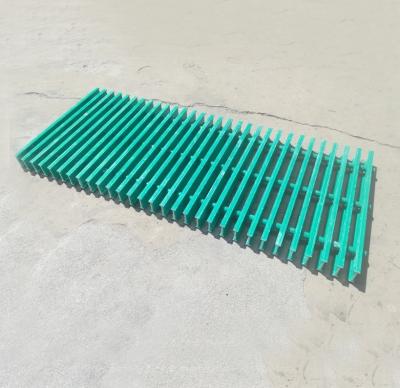 China Pultruded FRP Fiberglass Drainage Grating 38mm High Corrosion Resistant High Strength for sale