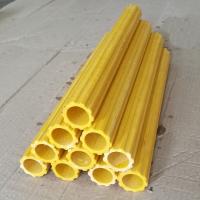 China FRP Gear Shape Tube 36mm for Insulated Ladder Rail Handrail with Cutting Service for sale