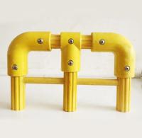 China FRP Gear Shape Tube 36mm for Insulated Ladder Rail Handrail with Cutting Service for sale