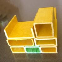 China Square GRP FRP Hollow Section Fiberglass Box Tube Profile Custom Sizes 19mm to 110mm for sale