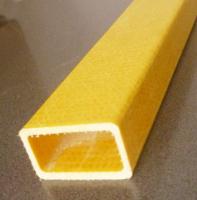 China Square GRP FRP Hollow Section Fiberglass Box Tube Profile Custom Sizes 19mm to 110mm for sale
