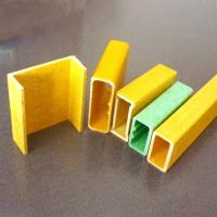 China Square GRP FRP Hollow Section Fiberglass Box Tube Profile Custom Sizes 19mm to 110mm for sale
