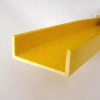 China Anti-Corrosion GRP FRP Channel Section Fiberglass C Shape Channel 2mm to 50mm Thickness for sale