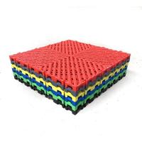 China Interlocking Plastic PP Carwash Grating Floor 1.8cm Thickness for Garage Decking Tiles for sale