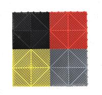 China Interlocking Plastic PP Carwash Grating Floor 1.8cm Thickness for Garage Decking Tiles for sale